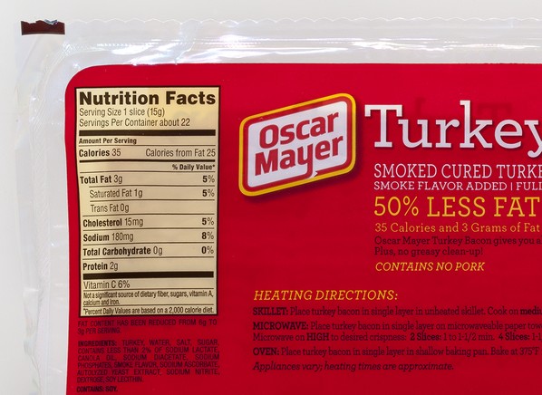 Oscar Mayer Turkey Bacon Bacon - Consumer Reports